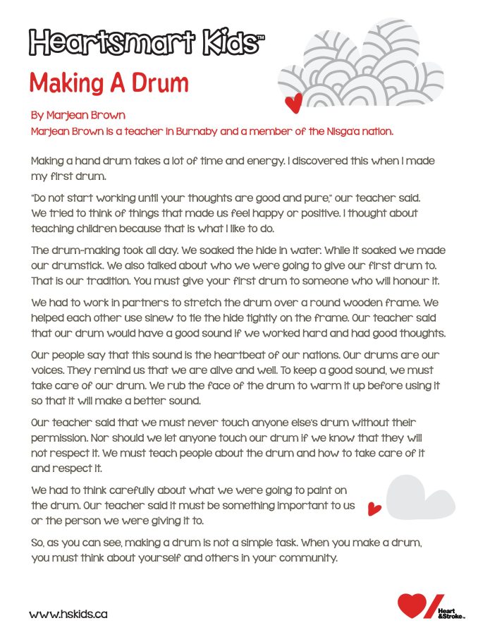 Making a Drum - HeartSmart Kids™