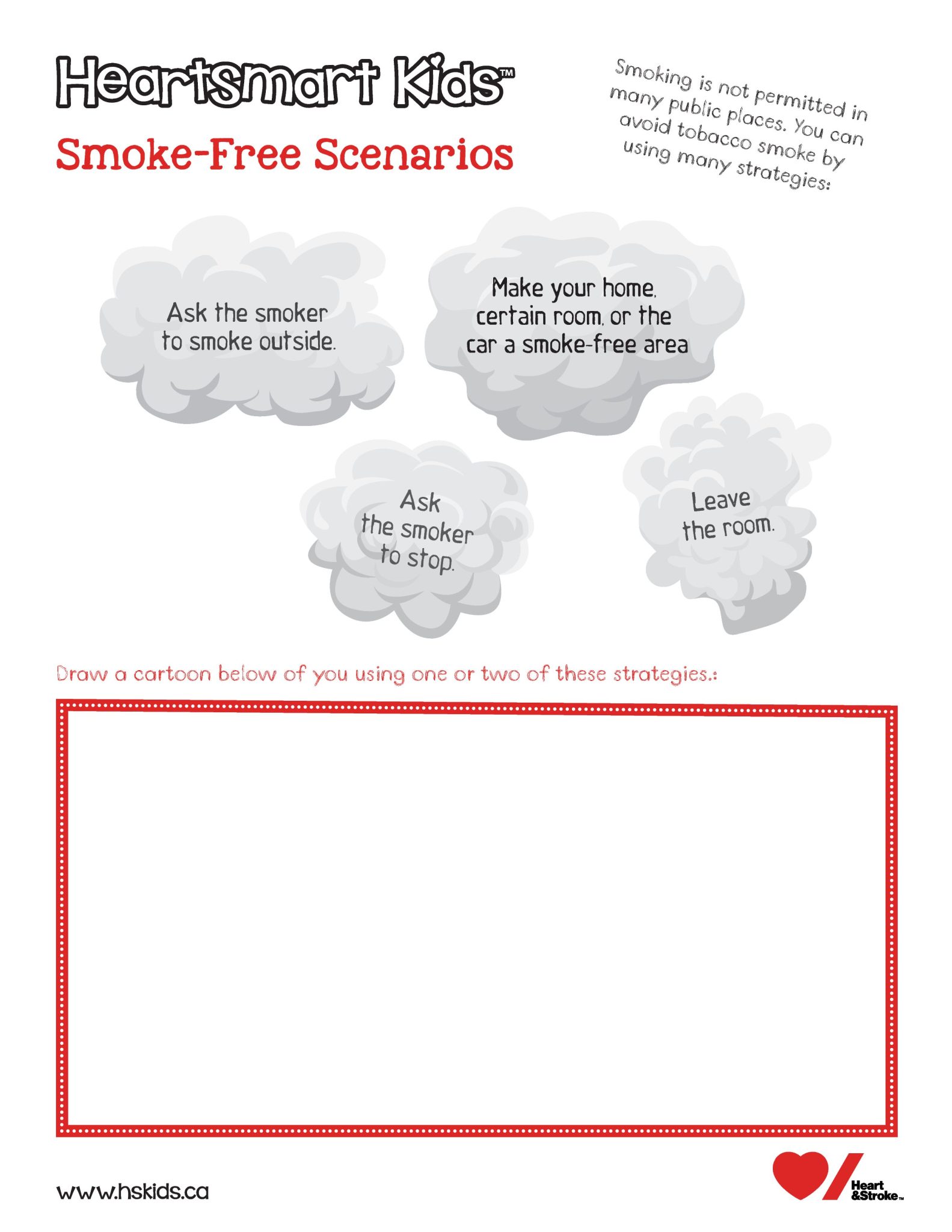 Smoke-Free Scenarios - HeartSmart Kids™