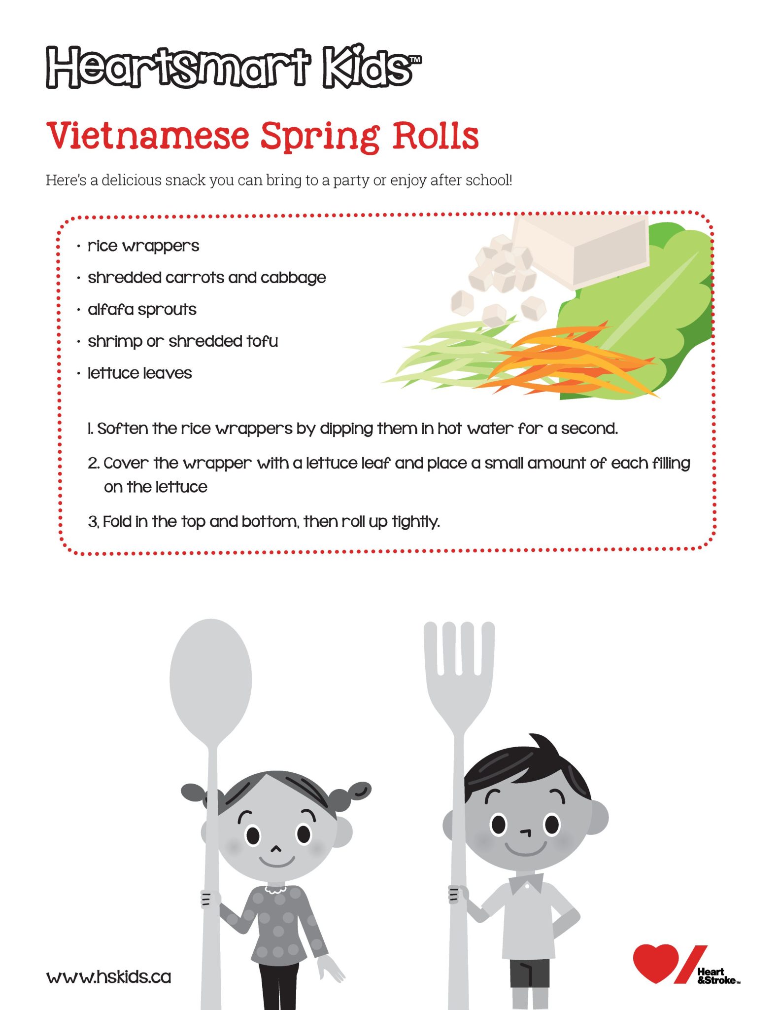 Vietnamese Spring Rolls - HeartSmart Kids™