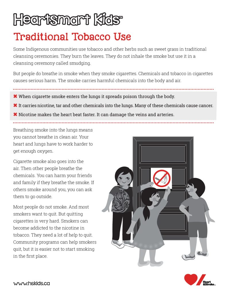 Traditional Tobacco Use - HeartSmart Kids™