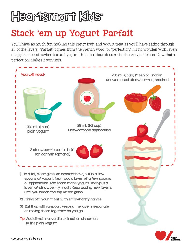 Stack 'em up Yogurt Parfait - HeartSmart Kids™