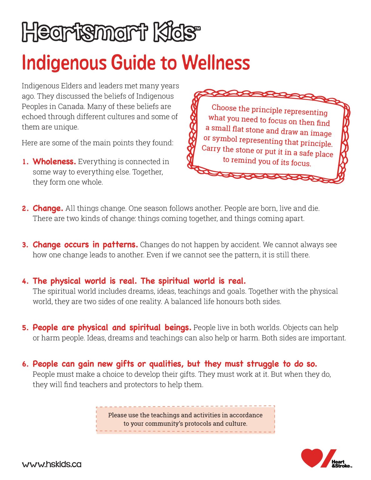 indigenous guide to wellness - HeartSmart Kids™