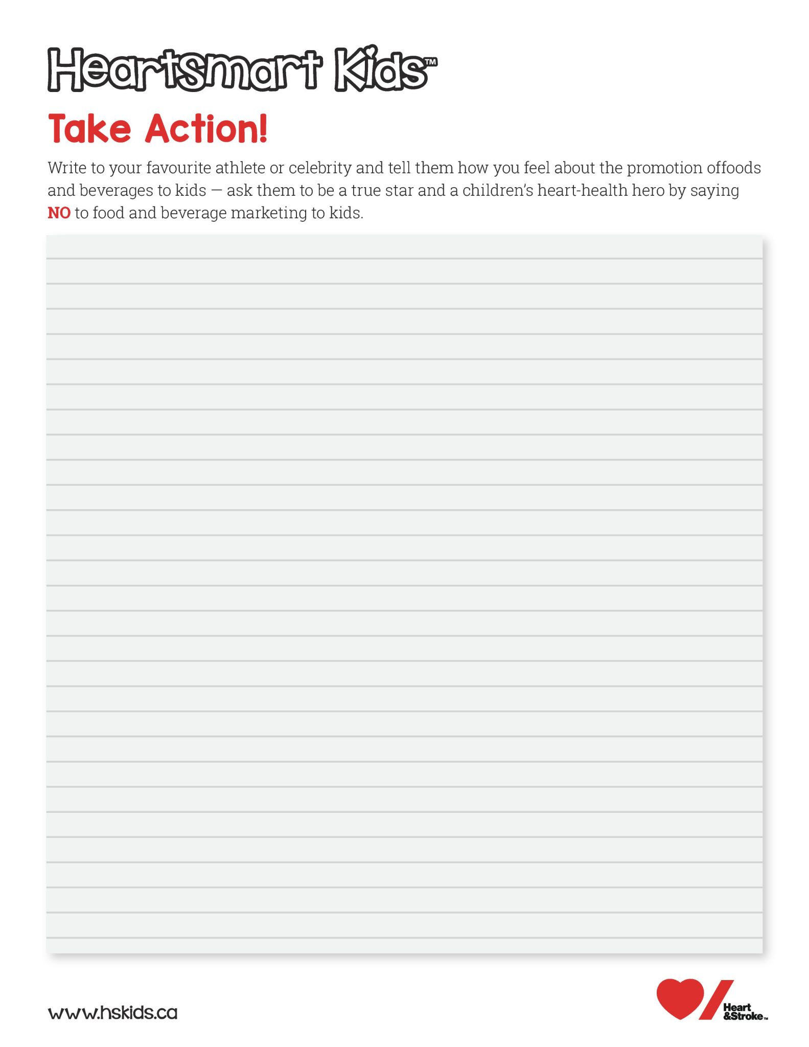 take action! - HeartSmart Kids™