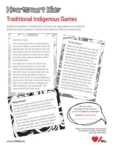 Traditional Indigenous Games - HeartSmart Kids™